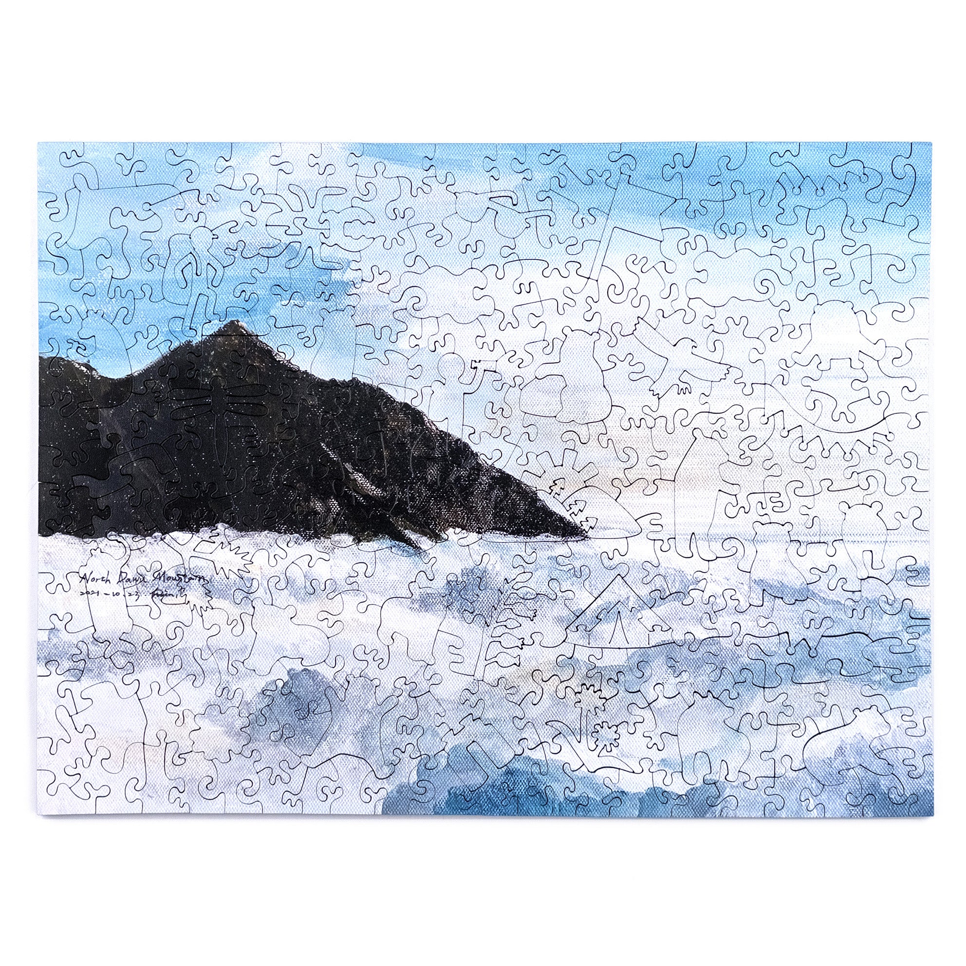 Taiwanese Mountains-Sep. Mt. Jade North Peak｜Hellofish Wooden Puzzle