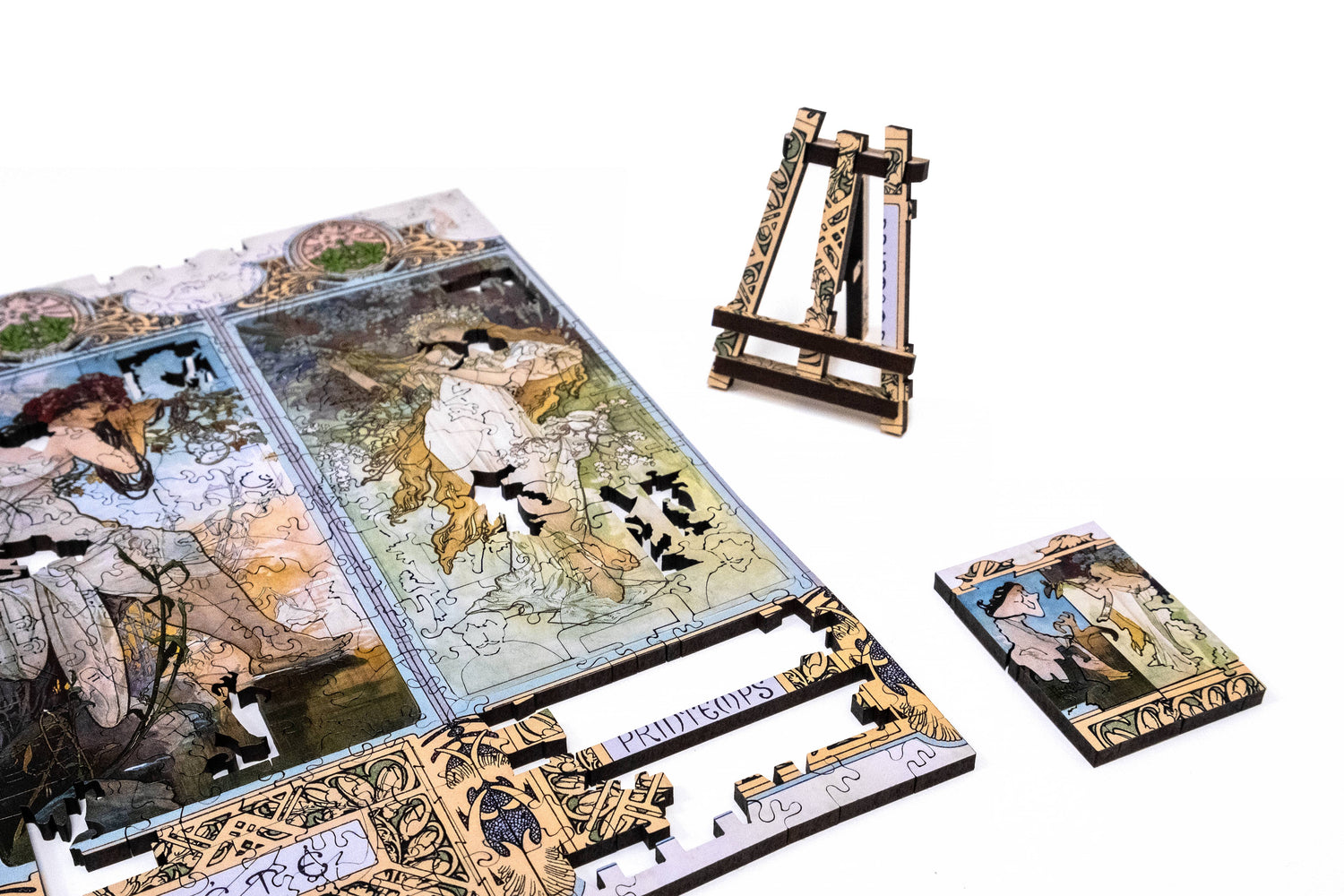 Pieces Of Masters - Mucha ｜ Hellofish Wooden Puzzle