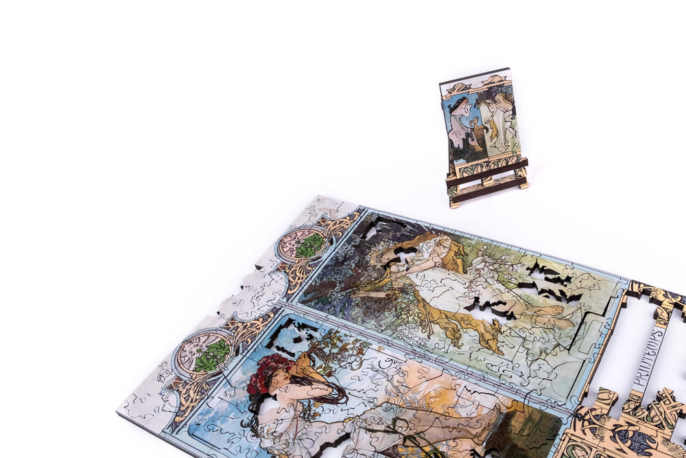 Pieces Of Masters - Mucha ｜ Hellofish Wooden Puzzle